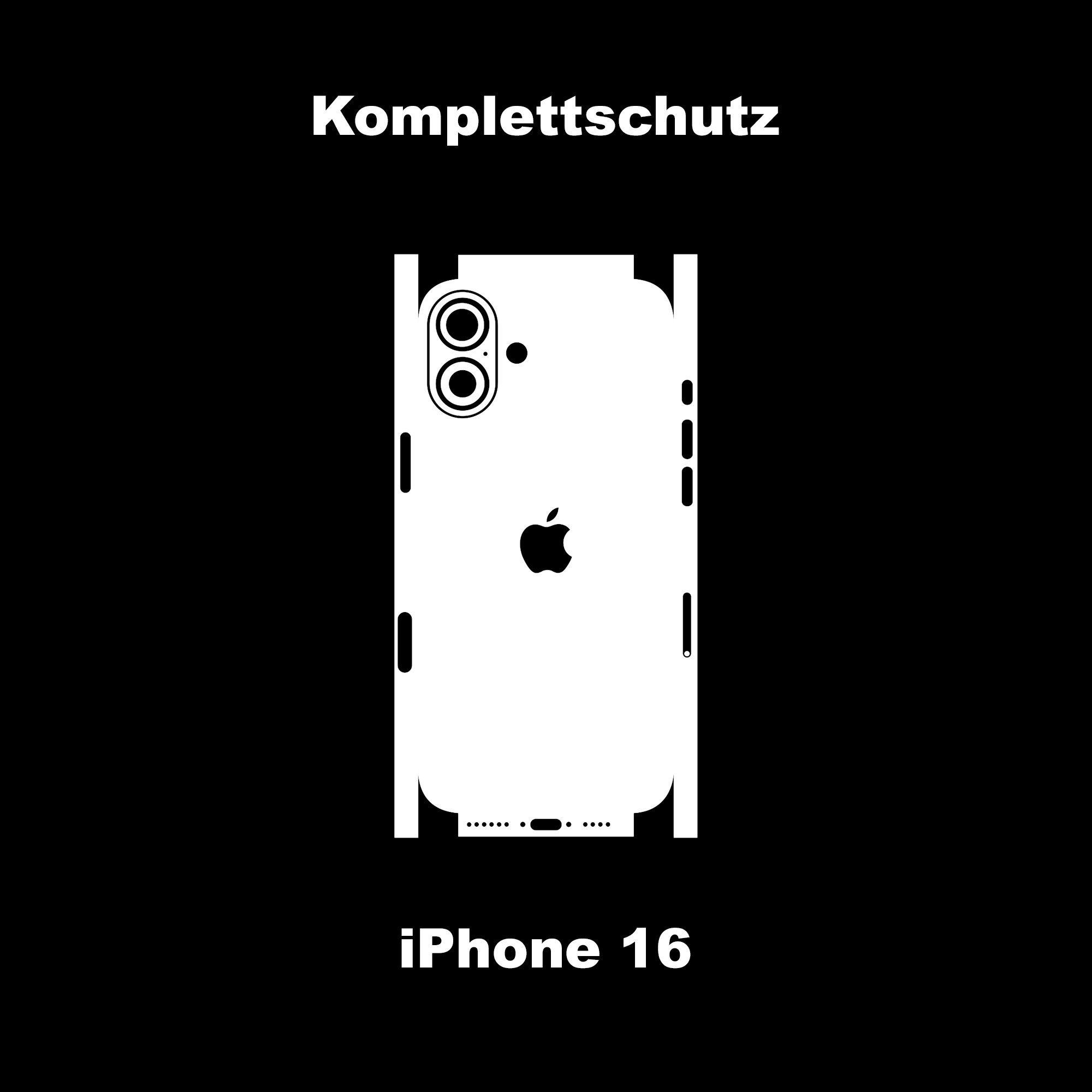 iPhone 16 Skin Transparent Clear– Dünn & passgenau